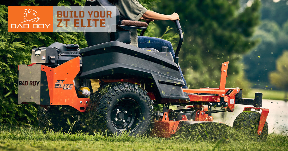 Build Your Own ZT Elite Zero Turn Lawn Mower | Bad Boy Mowers